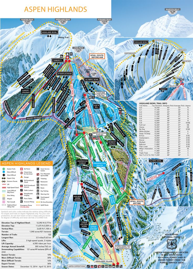 HIGHLANDS MAP - SnowOnline.com